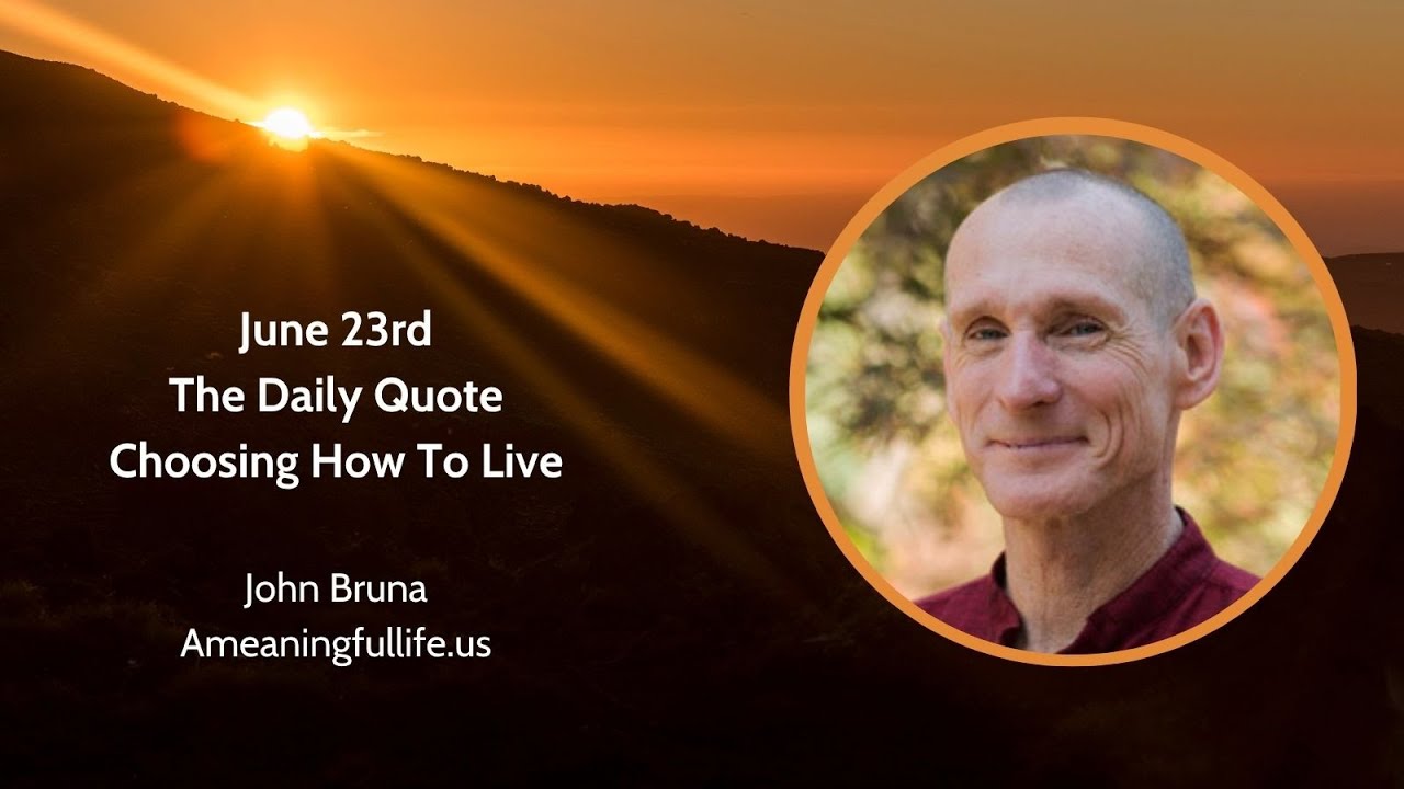 The Daily Quote John Bruna 0623 - YouTube