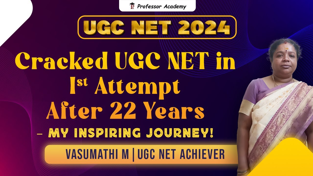"Never Too Late! Cleared UGC NET in First Try After 22 Years of PG ...