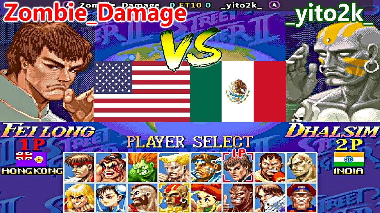 Super Street Fighter II X: Grand Master Challenge - Zombie_Damage vs ...