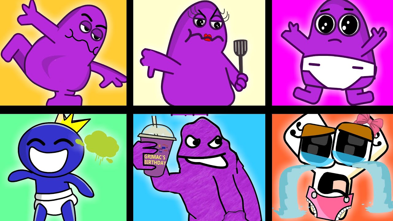BEST OF THE GRIMACE SHAKE MEME ALL IN ON 2023 TREND! - YouTube
