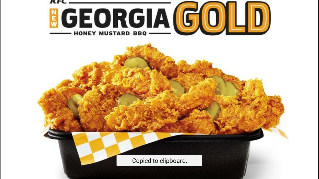 NEW!! KFC GEORGIA GOLD CHICKEN !! - YouTube