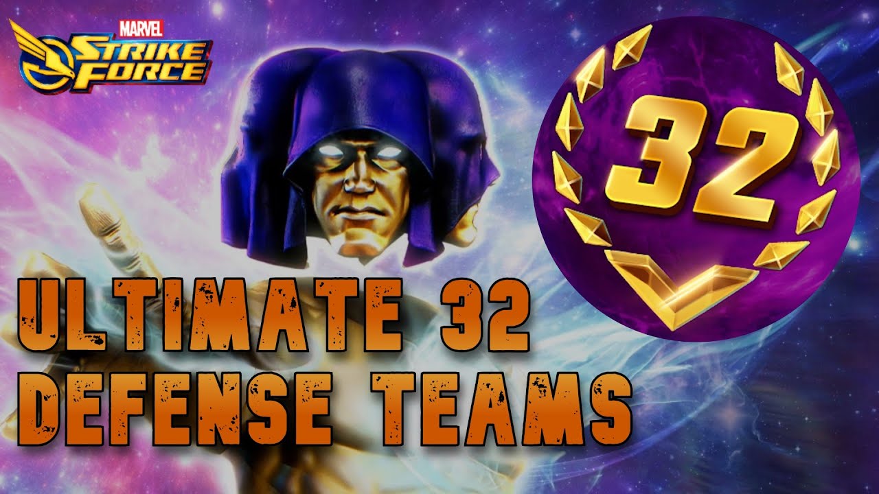 Ultimate 32 Defense and Theory Crafting | Marvel Strike Force - YouTube
