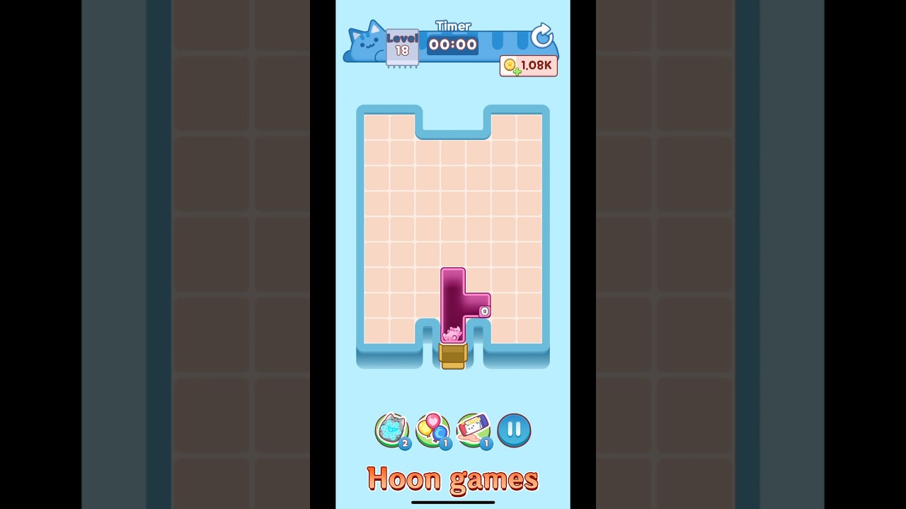 버저비터!! 0초에 성공! 대박! l Drop the cat level 14 - level 18 l 고양이 탈출 게임 l 빠지냥 ...