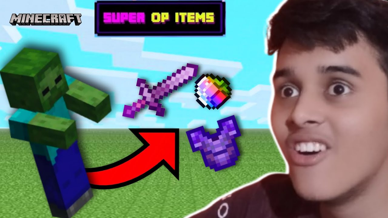 Minecraft But Zombie Gives OP Items || Minecraft - YouTube