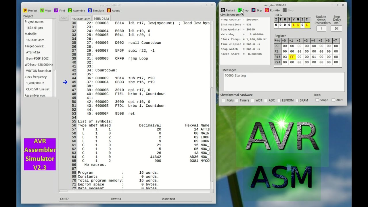 16-bit arithmetic (subtraction) in assembly - YouTube