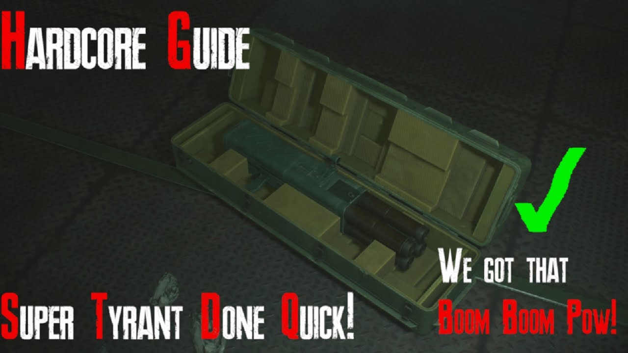 RE2 Remake S+ Boss Guide - How to Clear Super Tyrant on Hardcore - YouTube