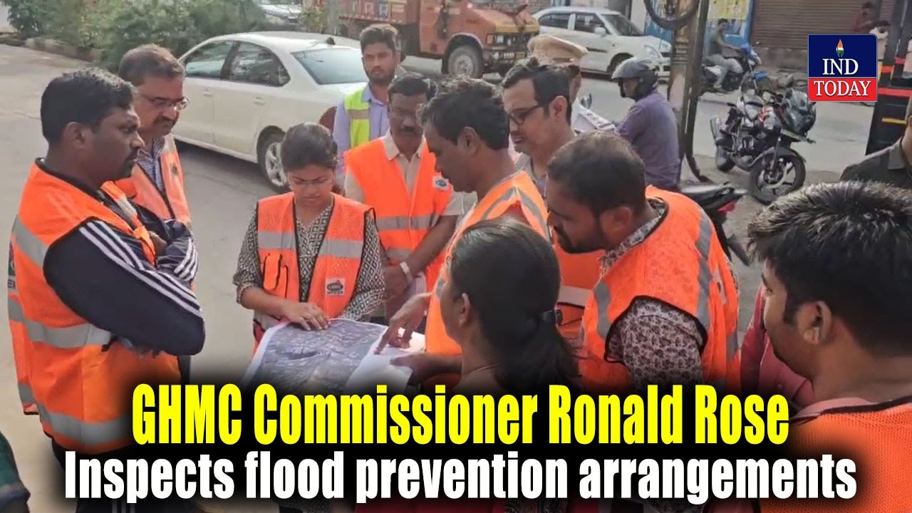 GHMC Commissioner Ronald Rose Inspects Flood Prevention Arrangements ...
