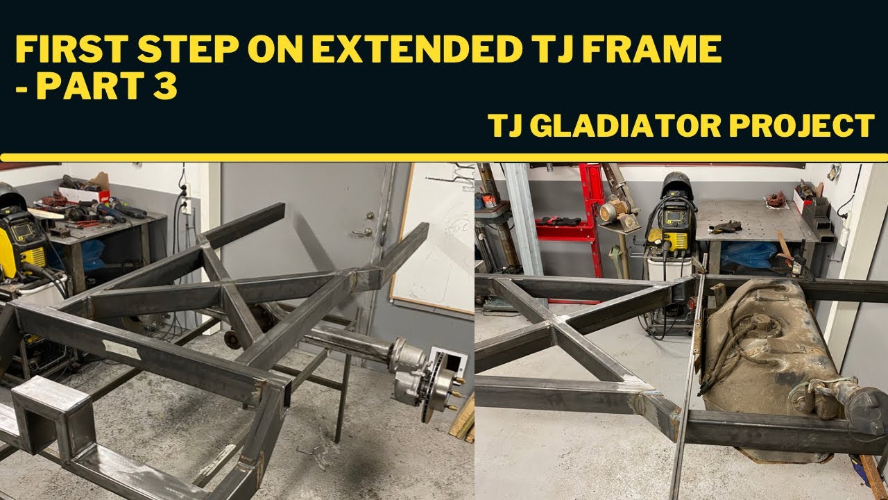 Jeep TJ Gladiator - Frame extension part 3 - YouTube