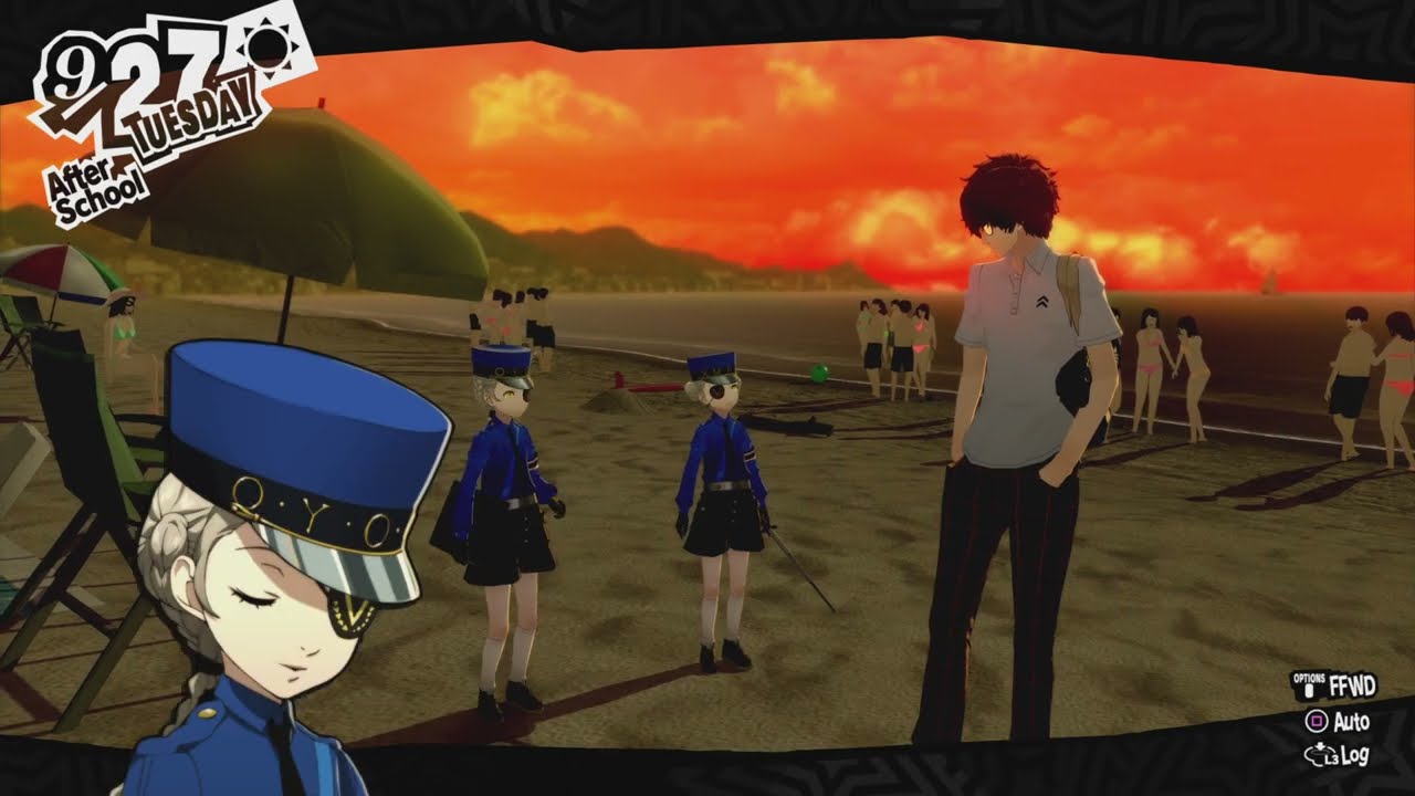 Persona 5 Royal (P5R on PS5) - twin wardens at the beach - YouTube