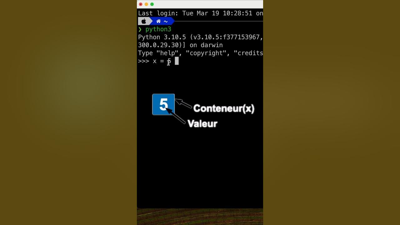 C’est quoi une variable en python. - YouTube