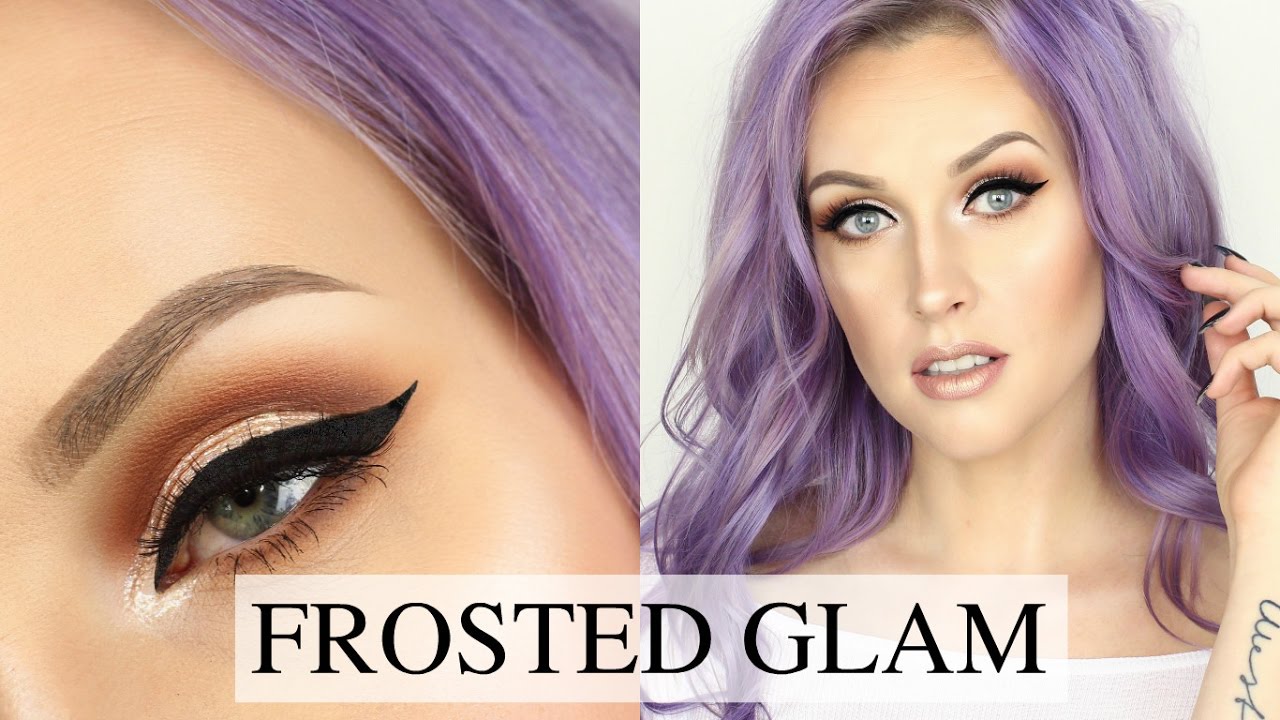 FROSTED HOLIDAY GLAM - MORPHE 35O - LASHES LOVE & LEATHER - YouTube
