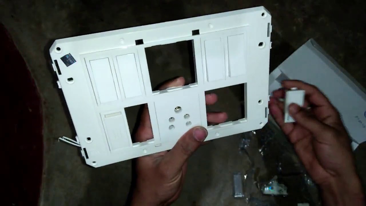MODULAR BOARD SWITCH SOCKET FITTING PART 1 - YouTube