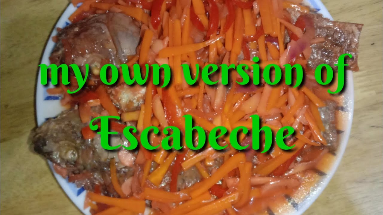 Escabeche recipe || My own version - YouTube