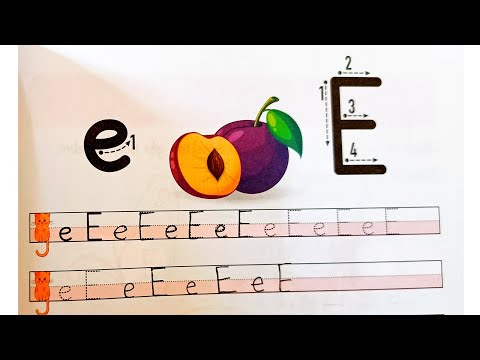 e harfi / e harfi nasıl yazılır ve nasıl okunur/ büyük E harfi/ küçük e harfi.