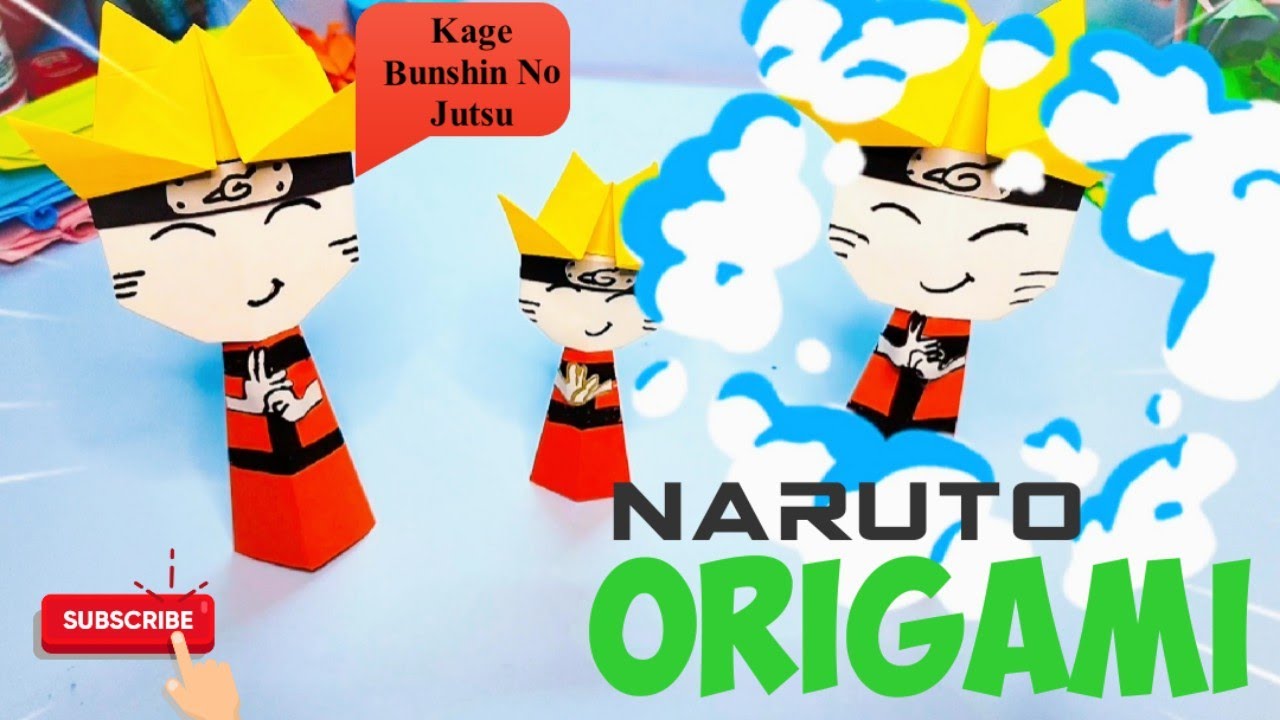 Tips...Naruto can make shadow with kagebunshin | Craft Origami naruto ...