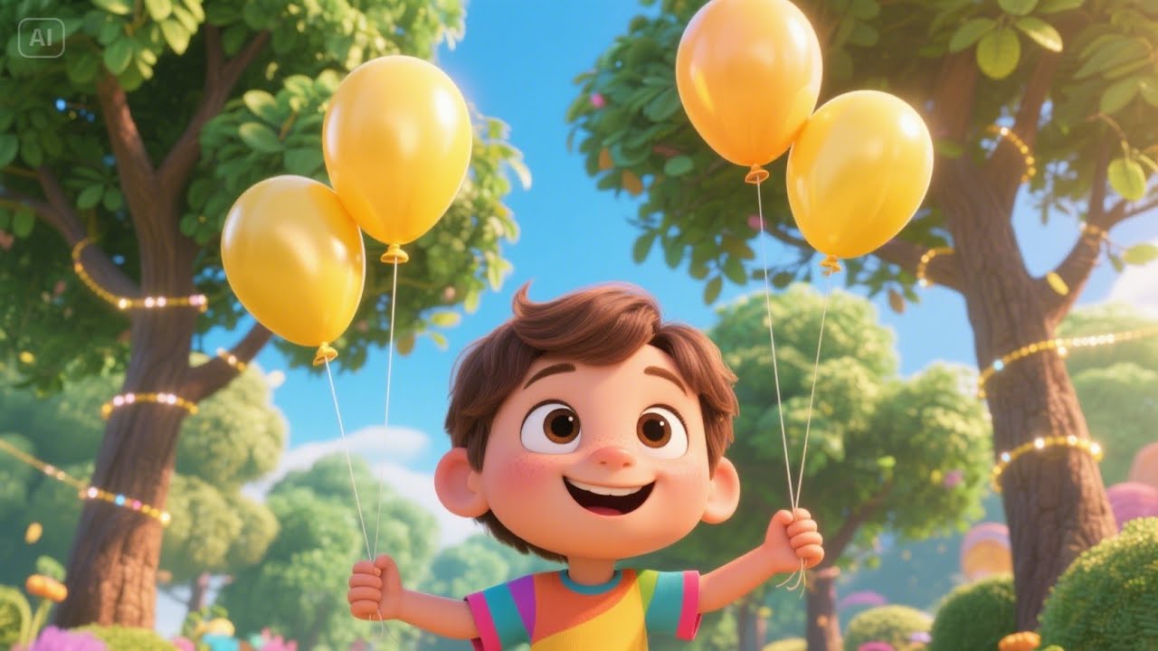 Count the Balloons – 1 to 20 Song | Fun Counting Song for Kids ...
