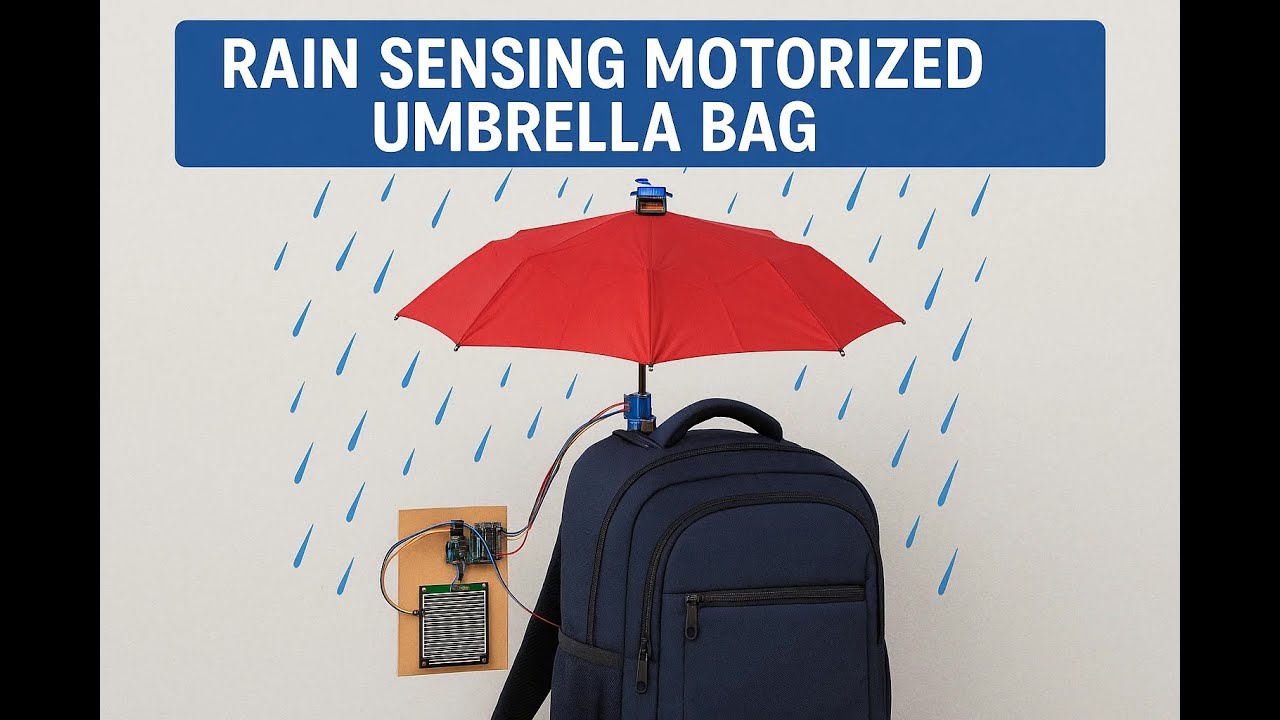 Automatic rain sensing Umbrella for Bag - YouTube