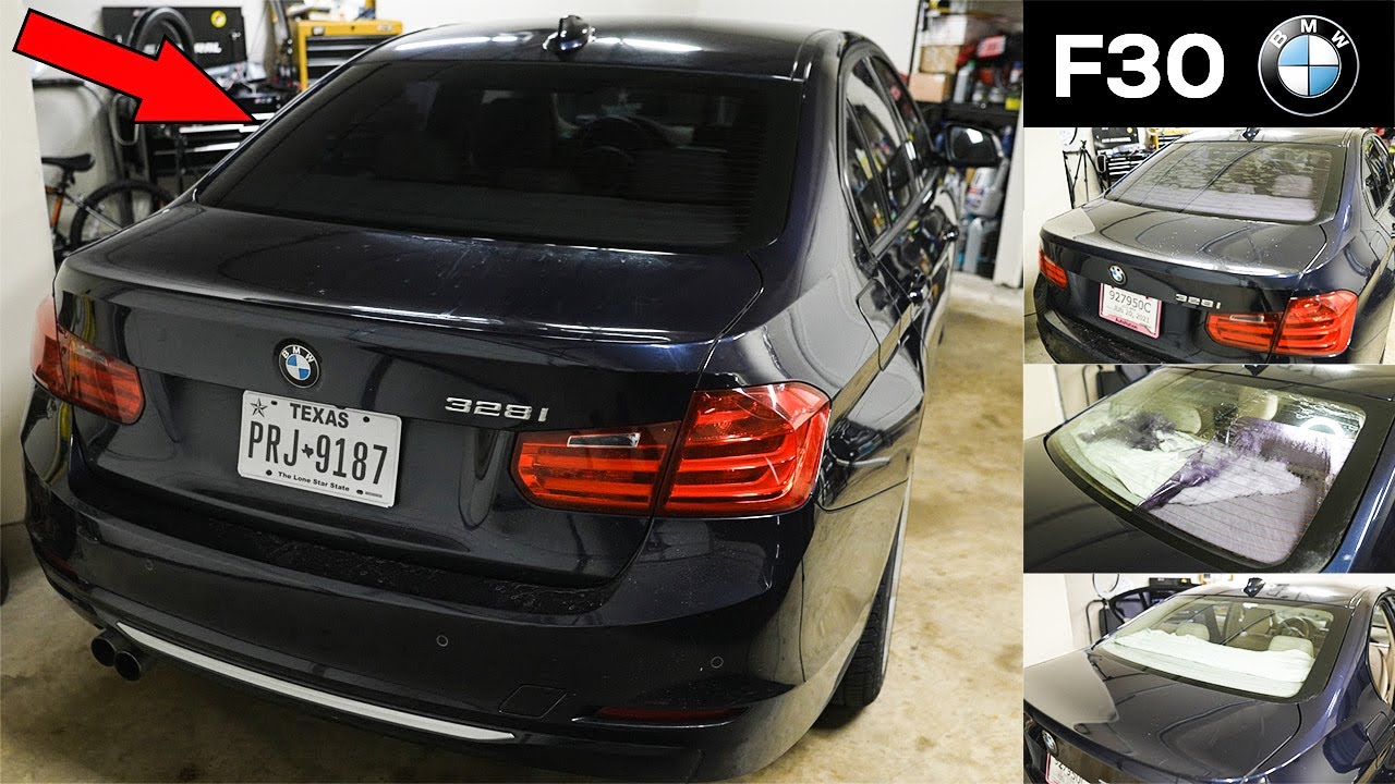 Restoring The Outside Of My Cheap F30 BMW Project. DIY Tint! - YouTube