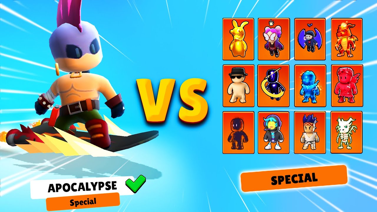 APOCALYPSE vs SPECIAL SKINS 0.46 🔥 Stumble Guys Tournament - YouTube