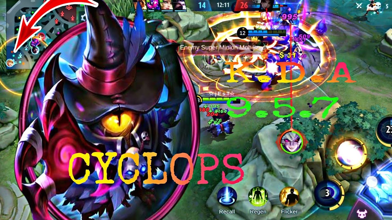 MOBILE LEGENDS ||CYCLOPS -EPIC COMEBACK. FULL BUILD-MLBB - YouTube