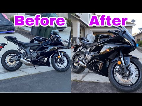 2022 Yamaha R7 Full Exhaust Install! - YouTube
