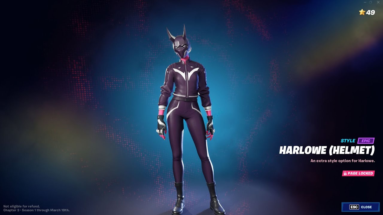 How to Unlock HARLOWE (Helmet) | Fortnite Chapter 3 Season 1 - YouTube