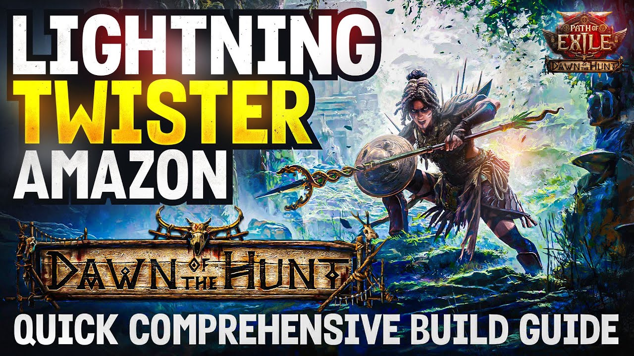 POE 2 - Lightning Twister Amazon Build Guide - Clear Maps + Bosses with ...