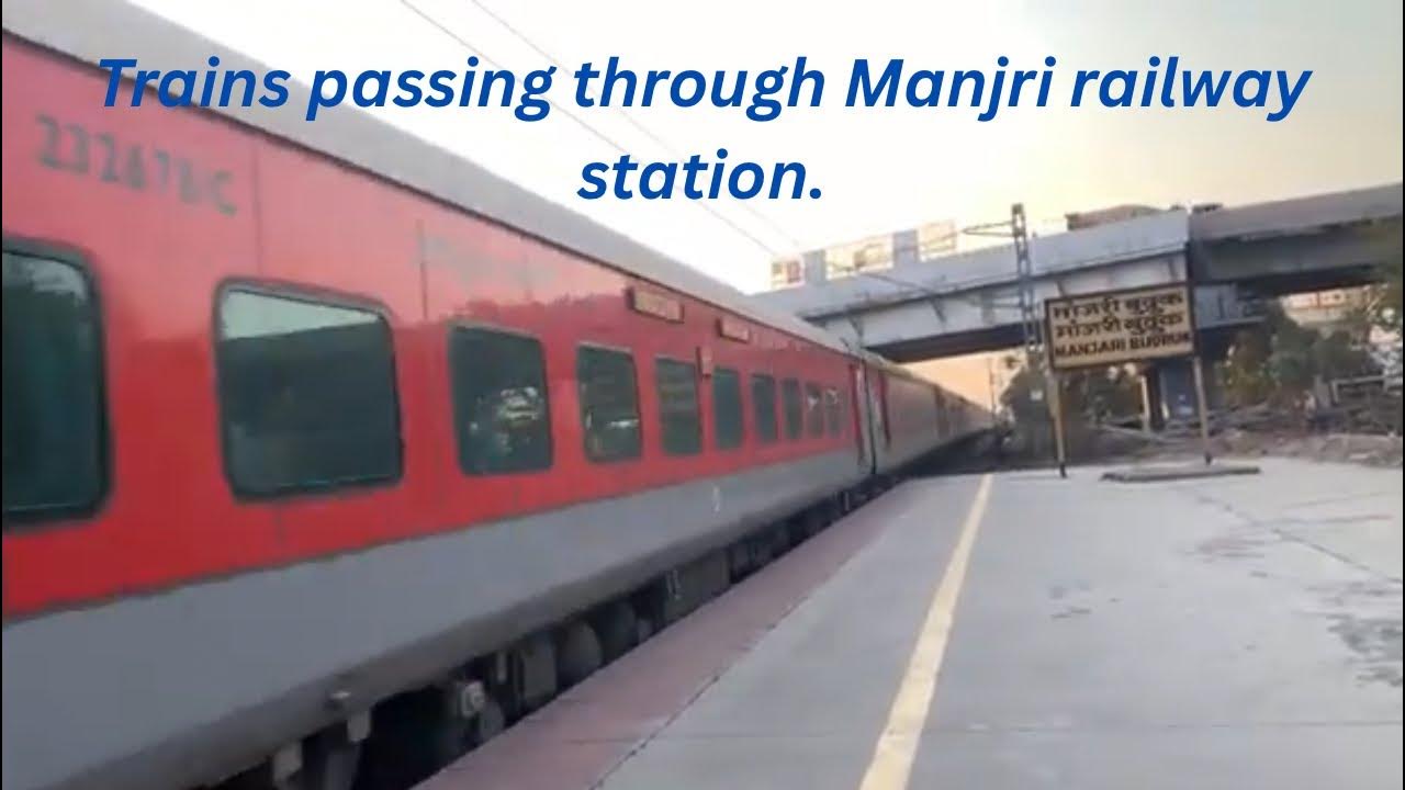 12113 Pune Nagpur garib rath express and 12157 Pune Solapur Hutatma express passing through ...