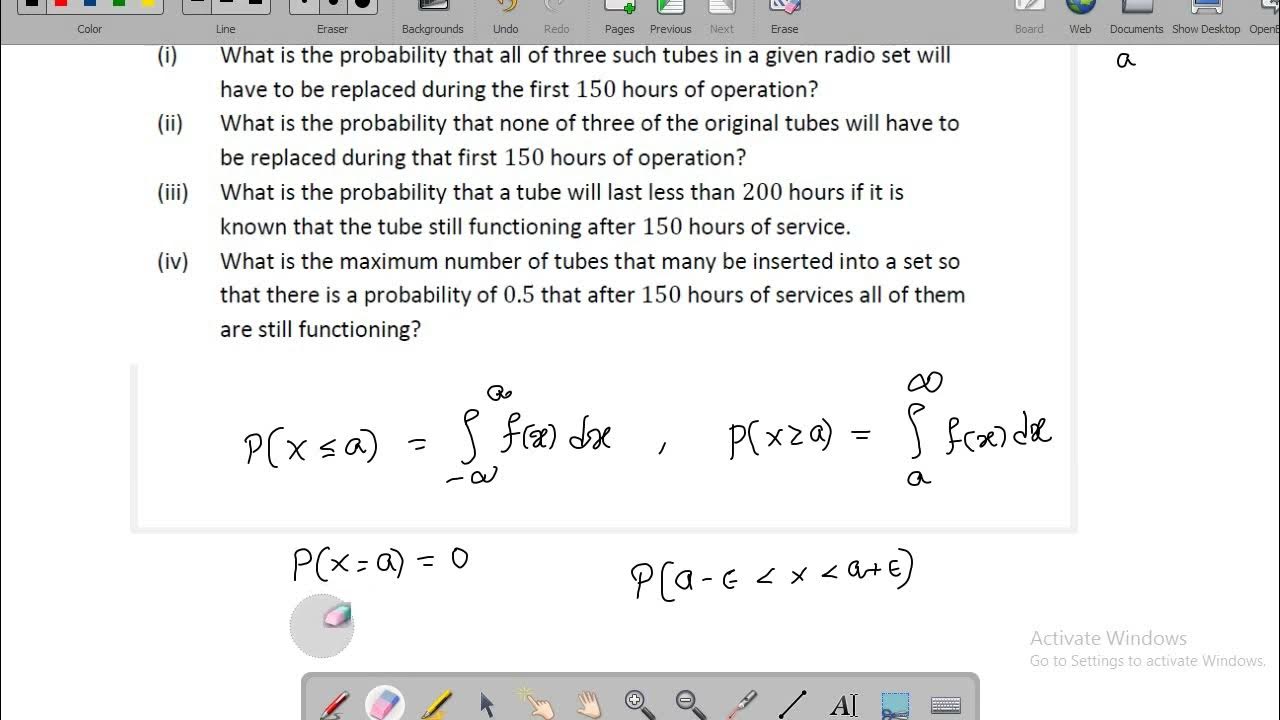 Probability mass function and density functions (Lecture-37) - YouTube