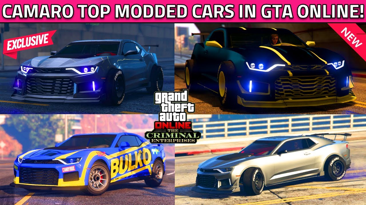 TOP 3 CAMARO ZL1 MODDED Cars Customization! GTA 5 Online Bumblebee ...