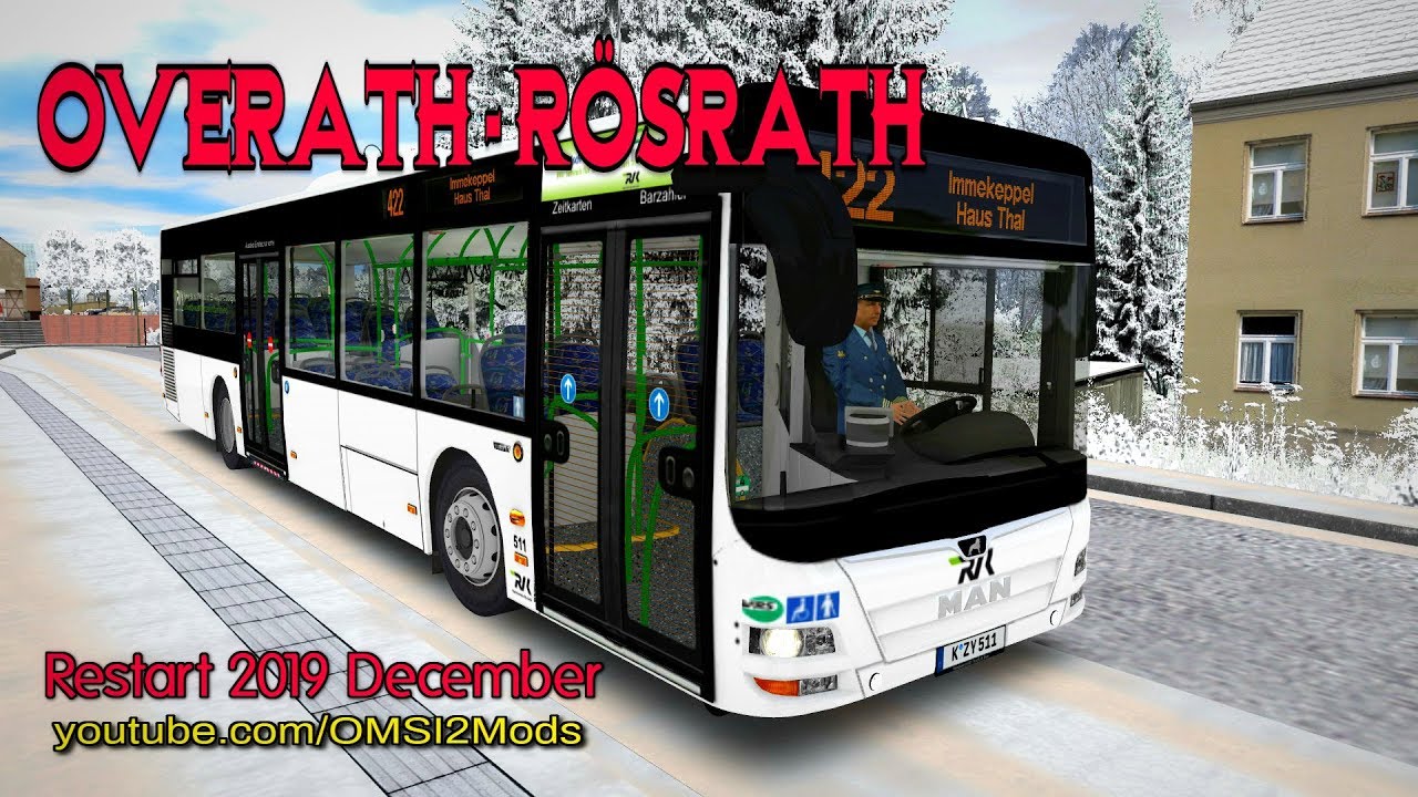 OMSI 2 – Overath - Rösrath Reload 2019 [MAN Lion's City by V3D Studios] - YouTube