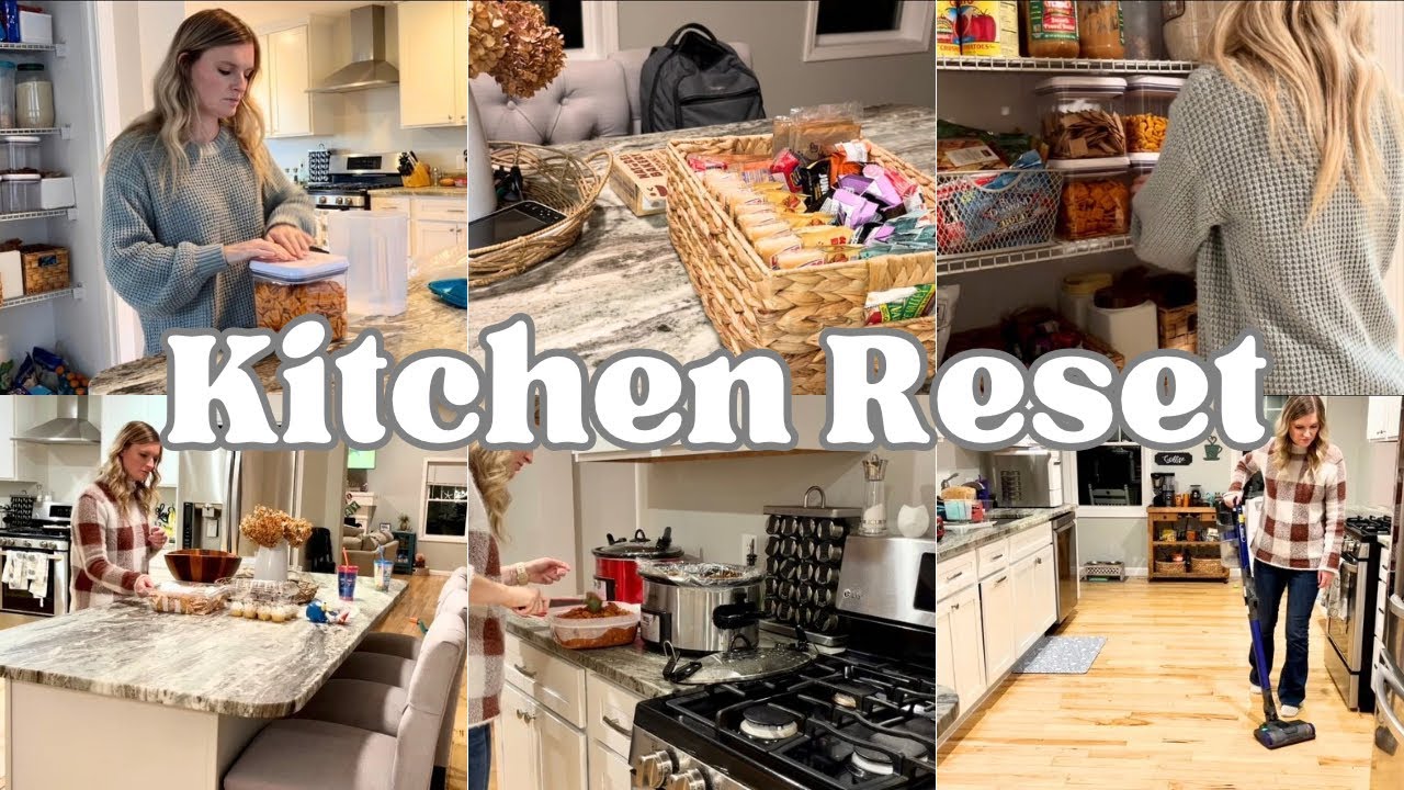 Kitchen Reset. Clean, Restock and Organize. Grocery Haul. Pantry ...