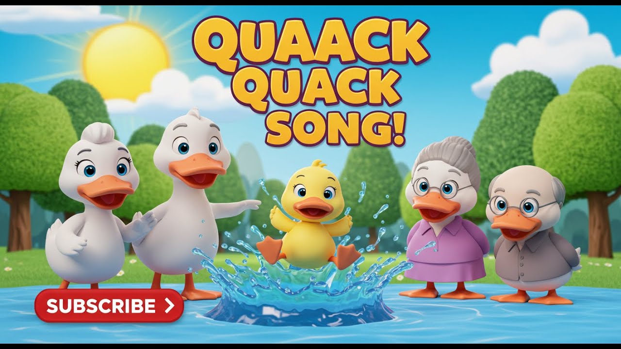 “Baby Duck Quack Quack Song 🦆 | Fun Animal Dance for Kids | Toddler ...