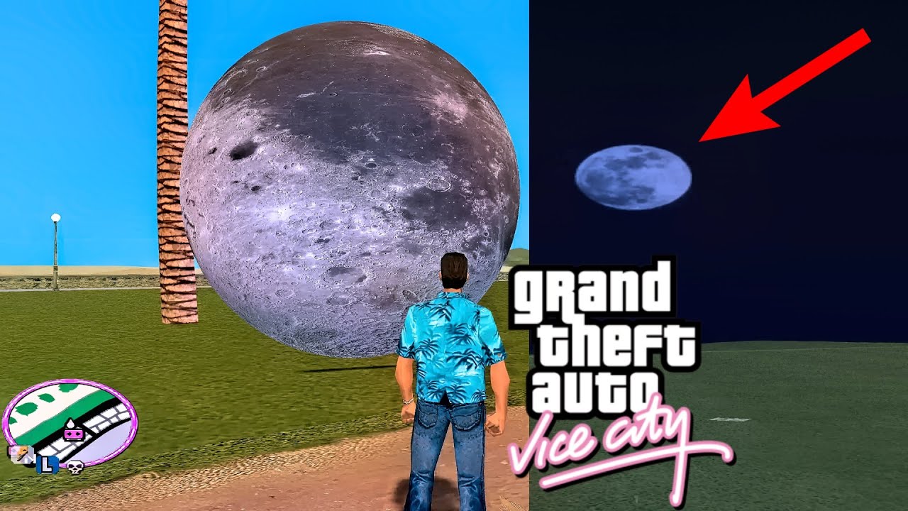 How To Get The Moon in GTA Vice City ! GTAVC Cheats | Secrets and Facts ...