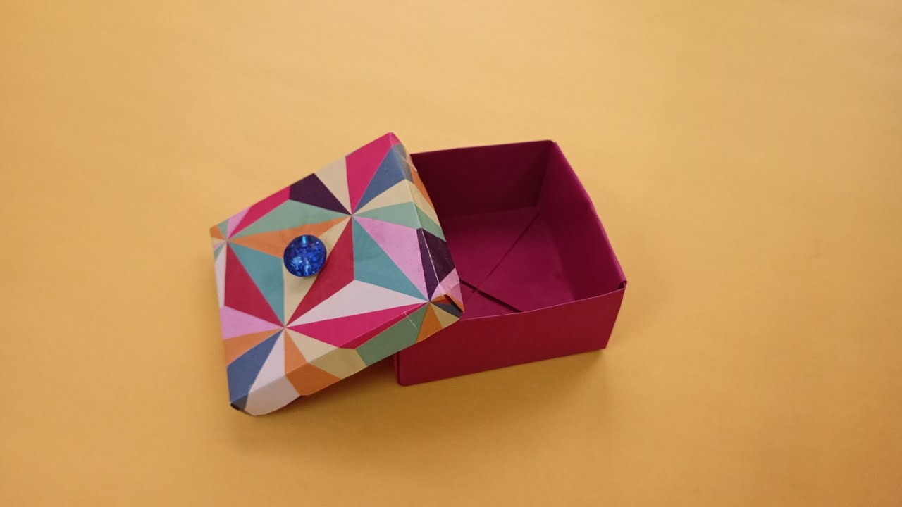 How To Make A Paper Box With Lid| Perfect Handmade Gift Box | Easy ...