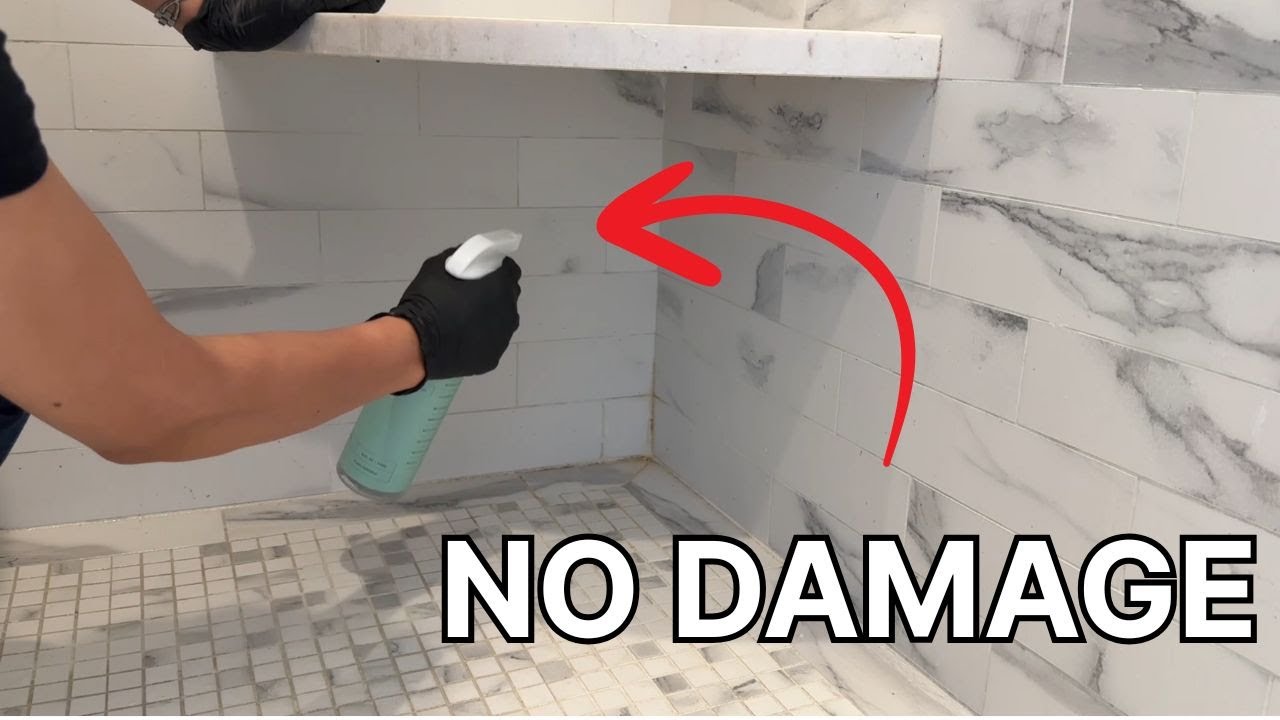 The Best Way to Clean Your Natural Stone Shower - YouTube