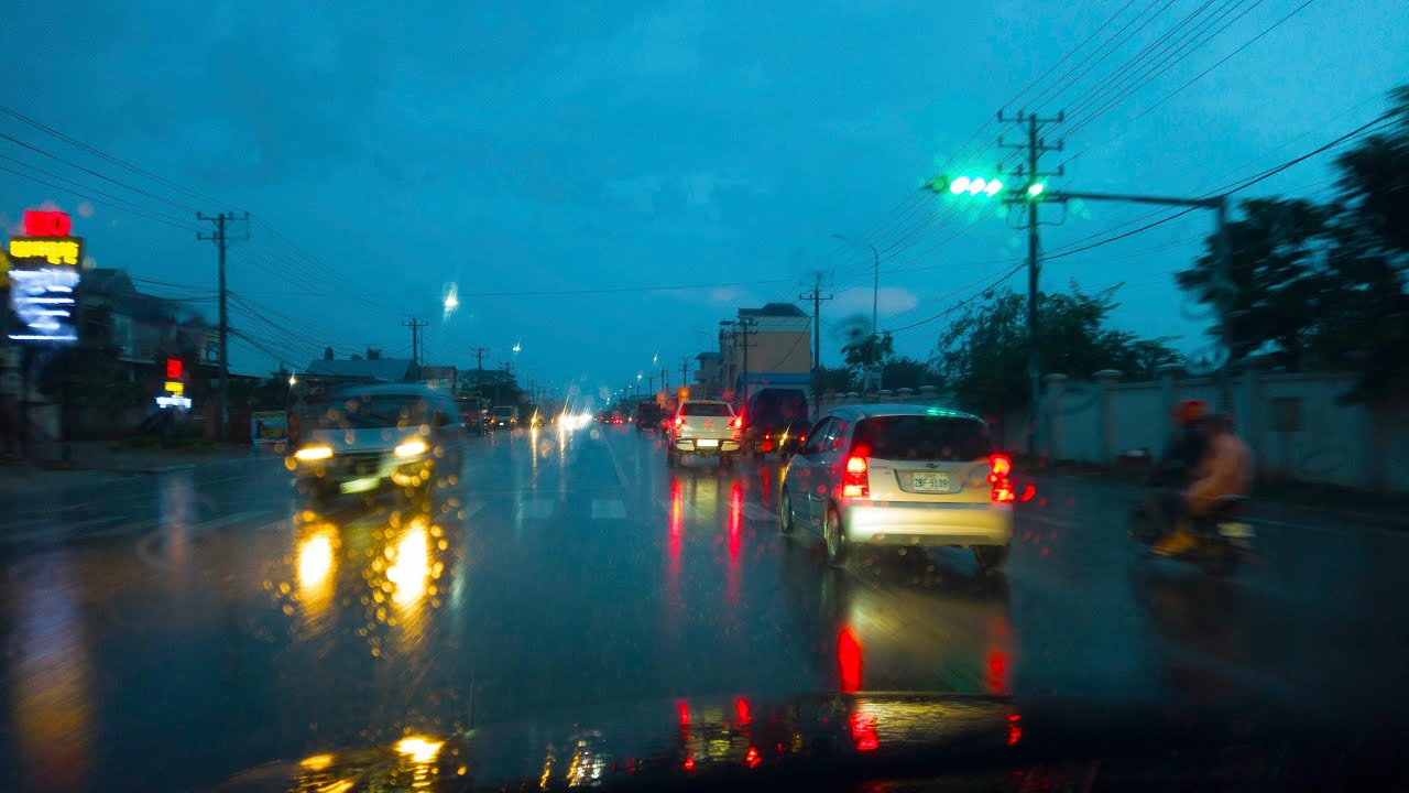 Driving In The Rain, Traffic When It Is Raining - YouTube