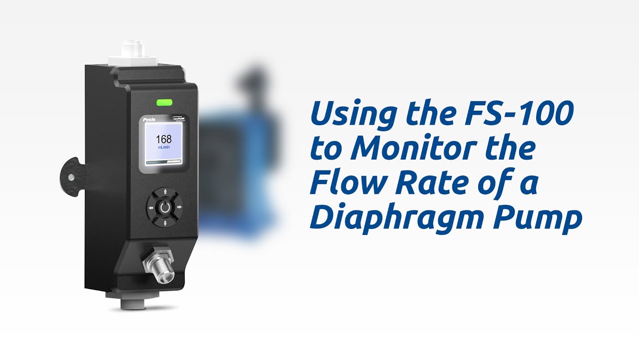 Monitoring the Flow Rate of a Diaphragm Pump | FS-100 Flow Meter ...