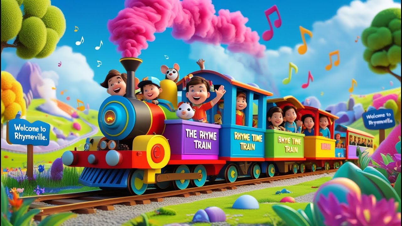 All Aboard the Rhyme Time Train| Fun Rhyming Song for Kids| Rhyme Time ...