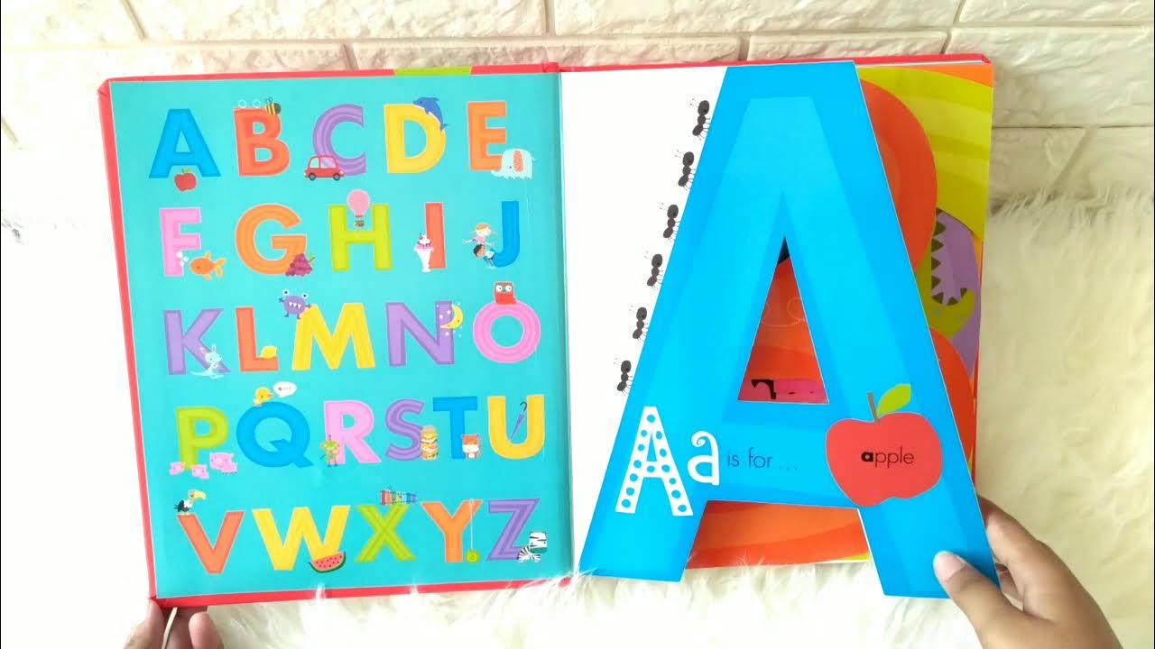 My Awesome Alphabet Board Book (with letter-shaped pages) - YouTube