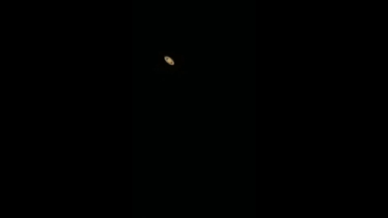 Saturn through Celestron Powerseeker 114EQ [10mm eyepiece] - YouTube