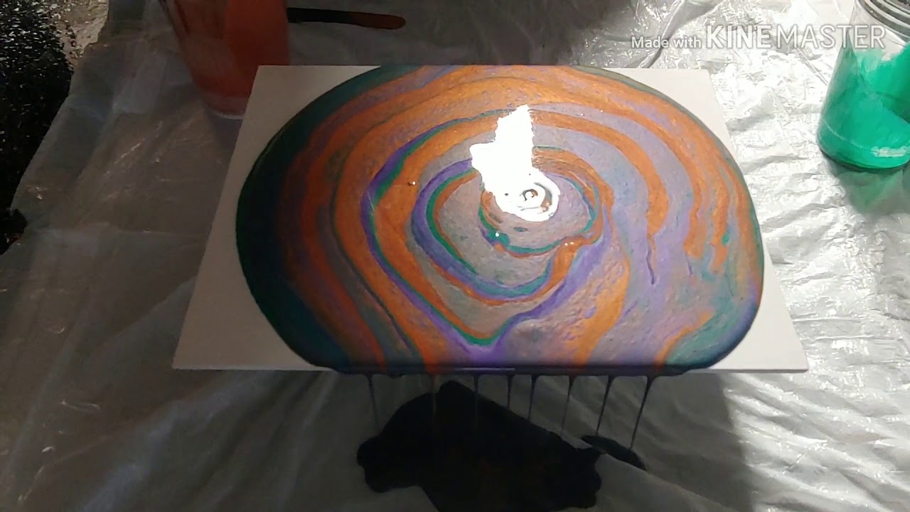 How to do pour art easy! - YouTube