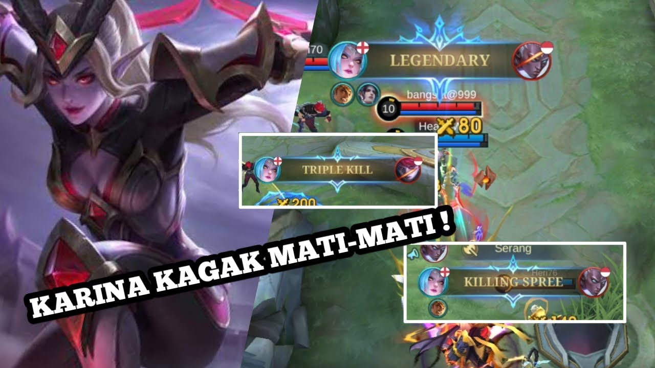 KARINA SUPERIOR, SAMPE TRIPLE KILL BERKALI-KALI ! (GAMEPLAY #5 KARINA ...