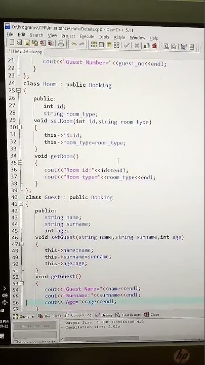 C++ mini project, Hotel Management - YouTube