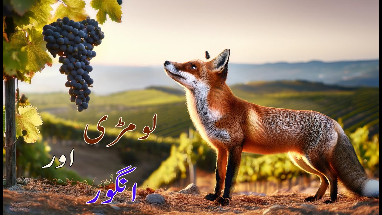 Fox and Grapes Story in Urdu | انگور اور لومڑی | Urdu Moral Stories ...