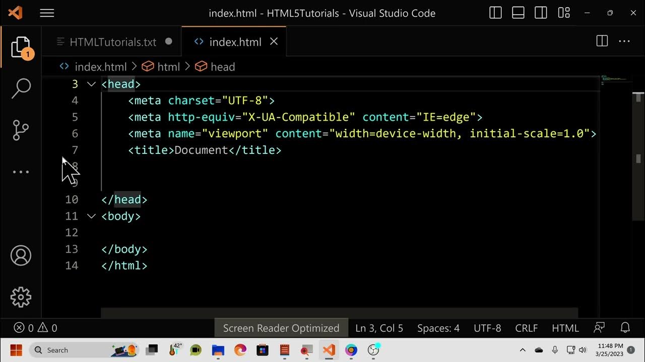 HTML5 - 8 - The body Element - YouTube
