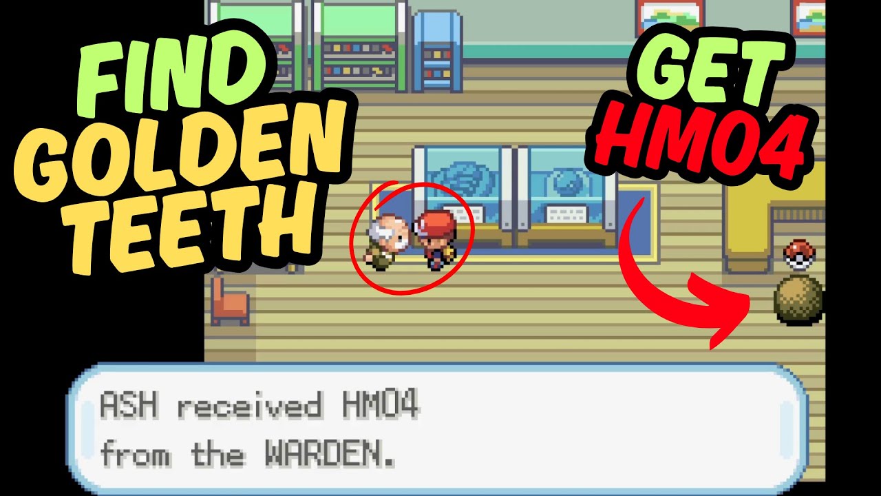 Where to Find HM04 Strength in Pokemon FireRed & LeafGreen Fast - YouTube