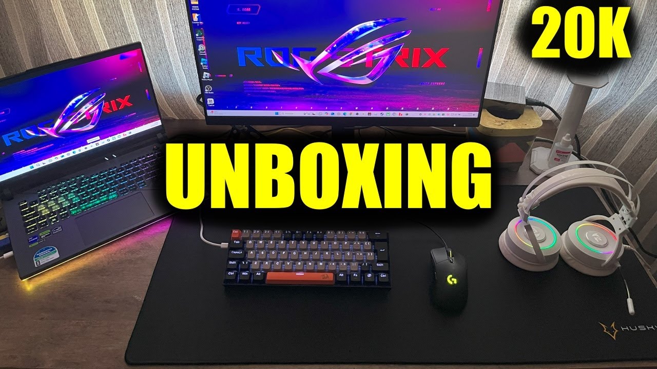 UNBOXING SETUP GAMER DE 20K COM NOTEBOOK - YouTube