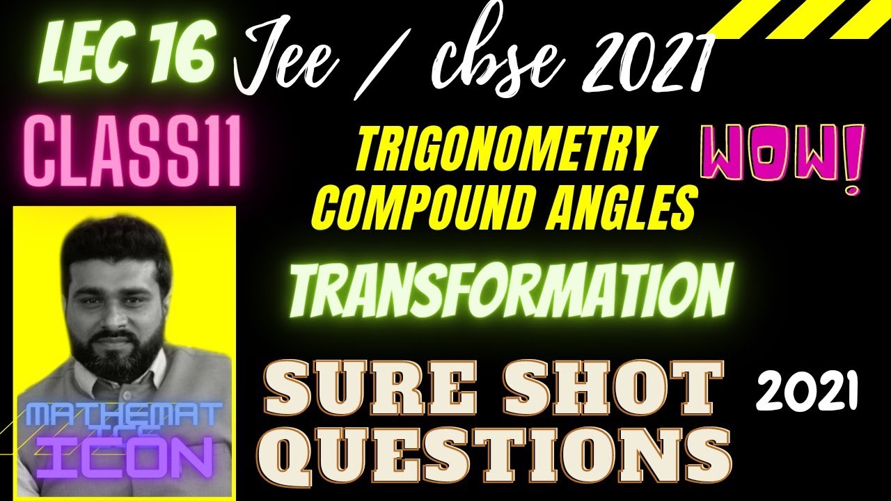 CLASS 11 trigonometry ||transformation formula ||compound angles||ncert ...