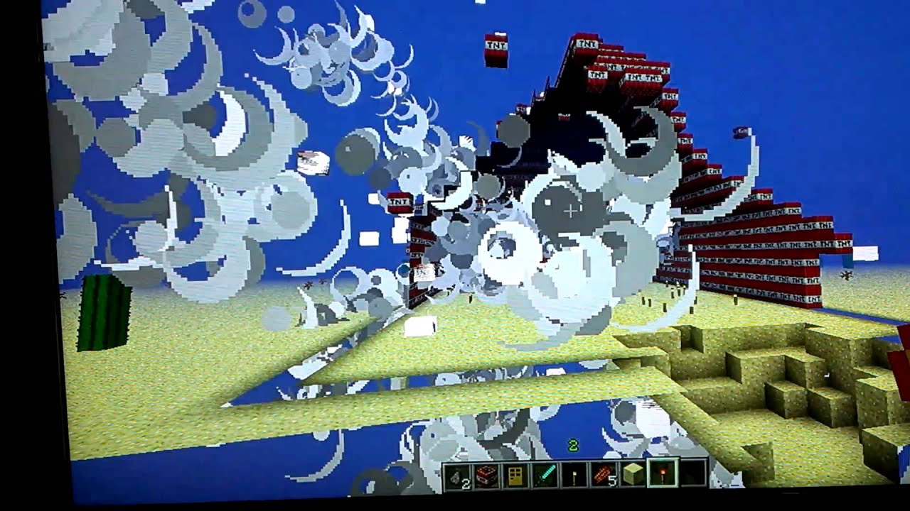 Biggest TNT house in minecraft EVER w/ explosion - YouTube